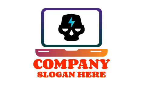 Bolt Forehead Laptop Logo - Drawlogo