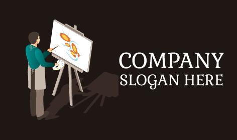 Logotipo Del Artista Standing Man - Drawlogo