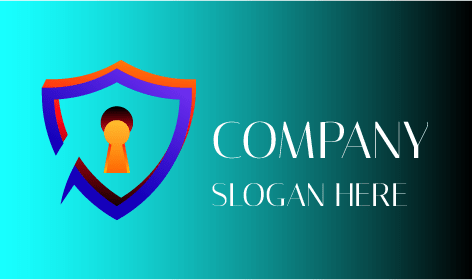 Computer Security Cyber Shield Logo - Drawlogo