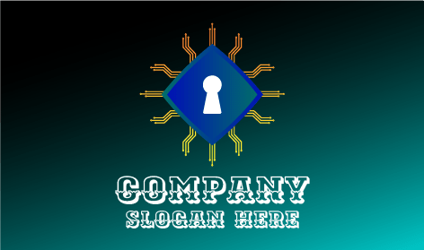 Cyber Computer Security Logo - Drawlogo