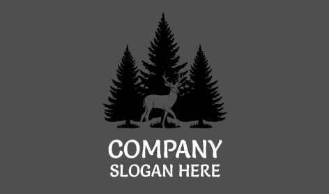 Logotipo Del Bosque De Ciervos - Drawlogo