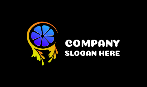 Orange Splattering Pulp Logo - Drawlogo