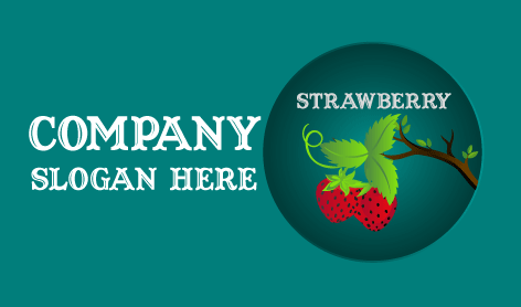 Diseño de logotipo de fresa - el mejor creador de logotipos de fresa