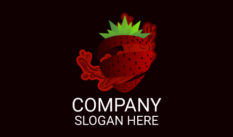 Diseño de logotipo de fresa - el mejor creador de logotipos de fresa